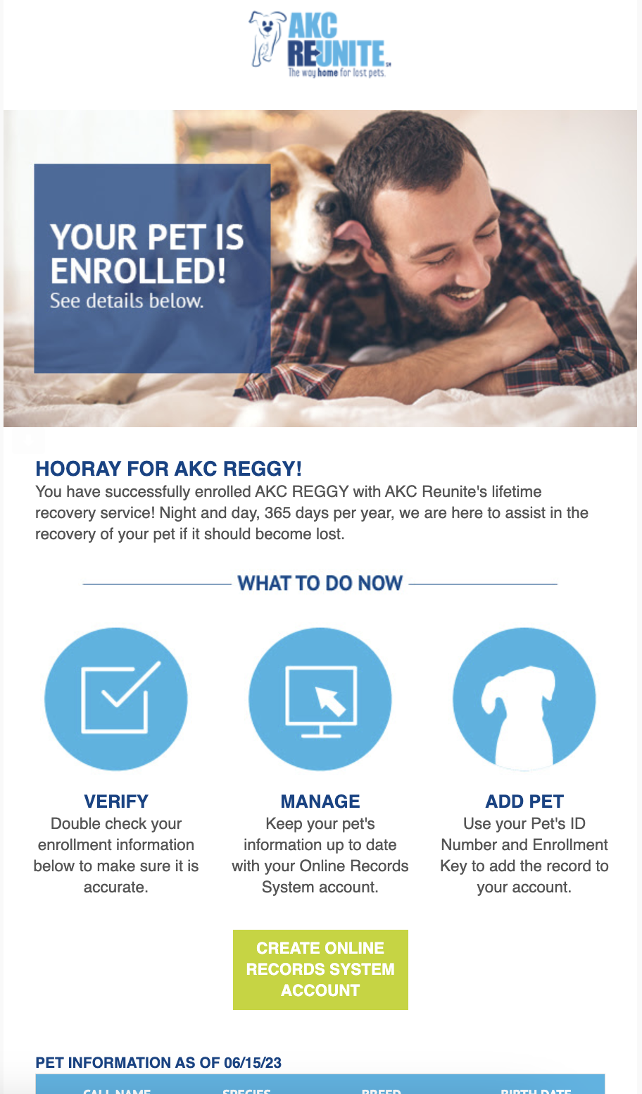 AKC Reunite Microchip Database FAQ