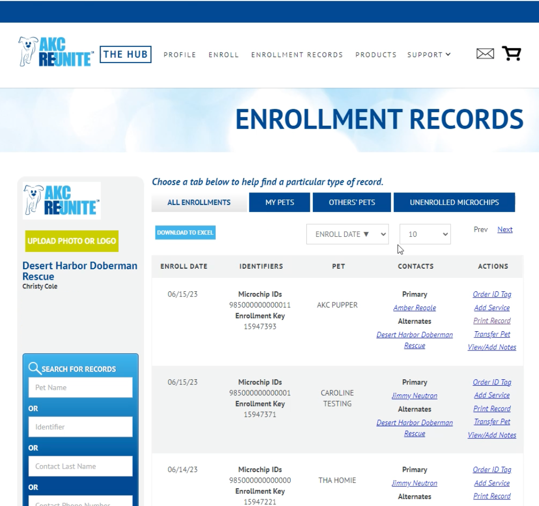 AKC Reunite Microchip Database FAQ