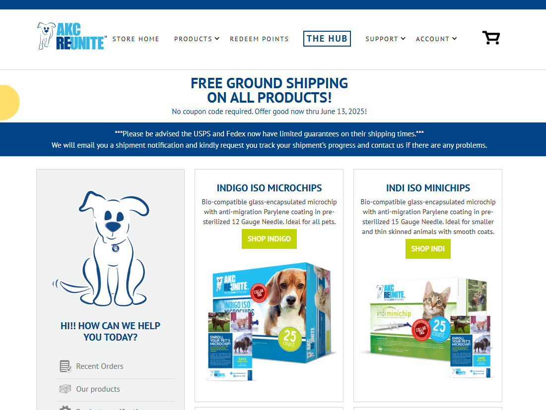 Purchasing Microchips from AKC Reunite