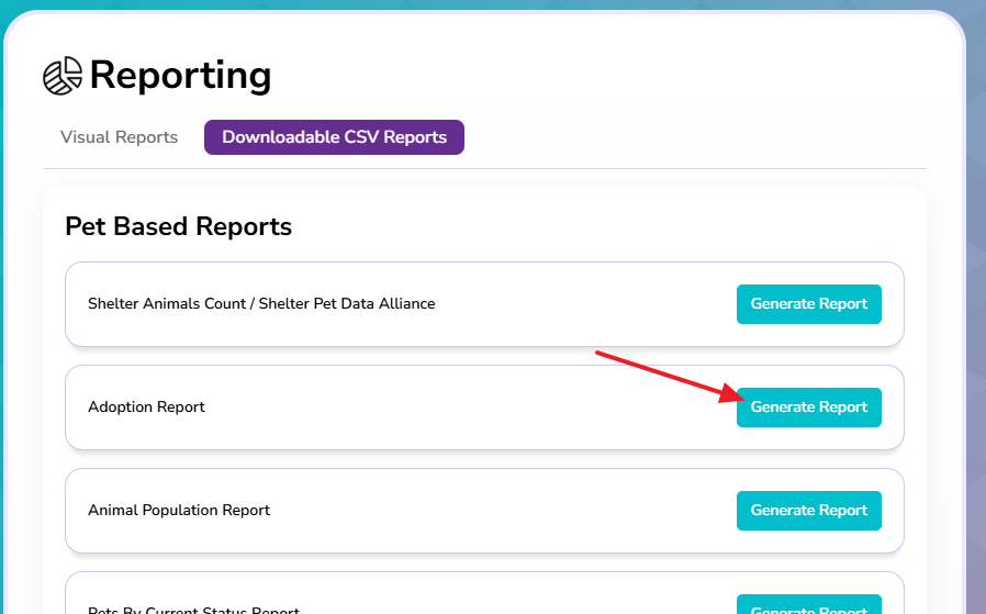 Downloadable CSV Reports