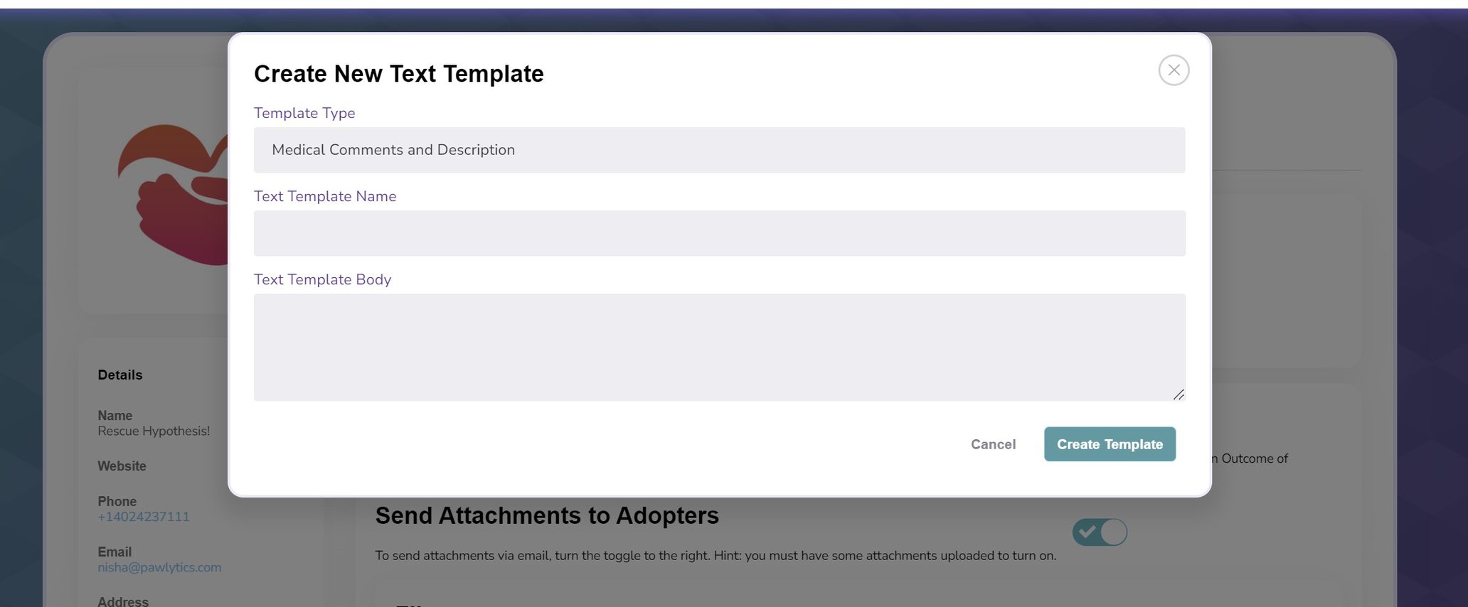 How to create text templates